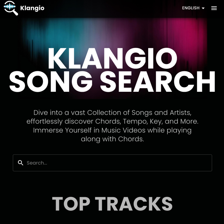 Klangio Song Search